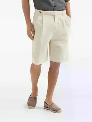 Brunello Cucinelli Pleated Tabbed-waistband Shorts