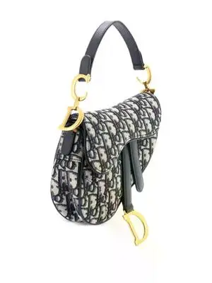 Dior Saddle Handbag Oblique Canvas Mini Shoulder Bag - Blue