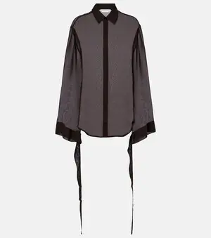 THE FRANKIE SHOP Chiffon Shirt - Brown