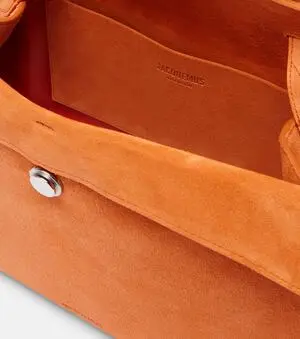 Jacquemus Valérie Suede Top-handle Bag - Orange