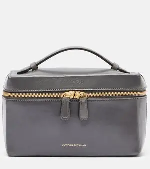Victoria Beckham Small Leather Vanity Bag - Grey