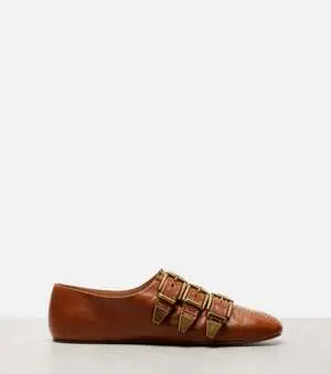 Chloé Susanna Studded Leather Ballet Flats