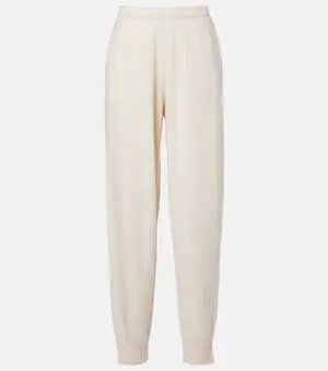 Jardin Des Orangers Wool And Cashmere Sweatpants - White