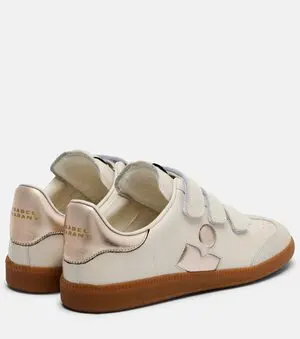 Isabel Marant Étoile Beth Leather And Suede Sneakers - Beige