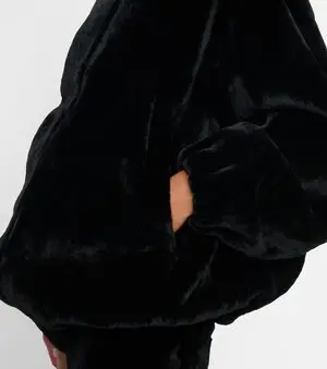 Nour Hammour Plush Shearling Jacket