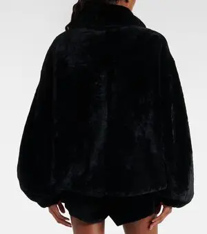 Nour Hammour Plush Shearling Jacket
