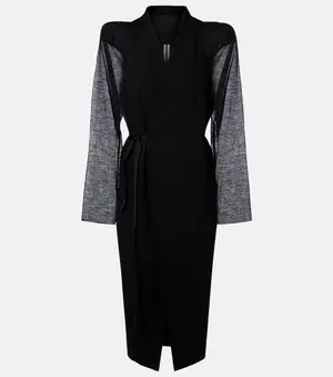 Rick Owens Cyclops Wool Wrap Coat