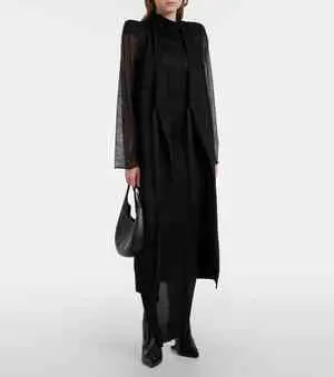 Rick Owens Cyclops Wool Wrap Coat