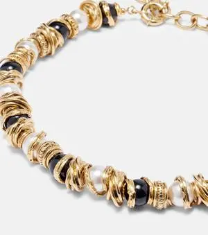 Saint Laurent Loulou Embellished Necklace