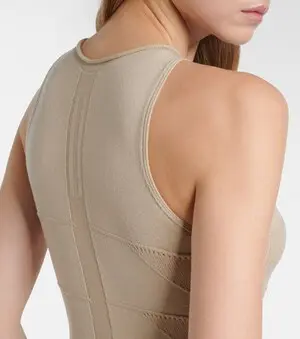 Rick Owens Motivo Virgin Wool Maxi Dress - Beige