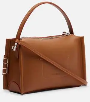 JW Anderson Loafer Leather Top-handle Bag - Brown