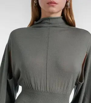 Rick Owens Virgin Wool Maxi Dress