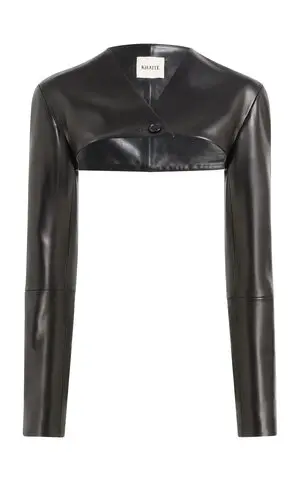 Khaite Onno Plonge Leather Jacket