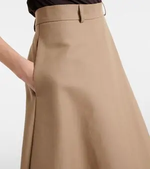 RÓHE Cotton Midi Skirt