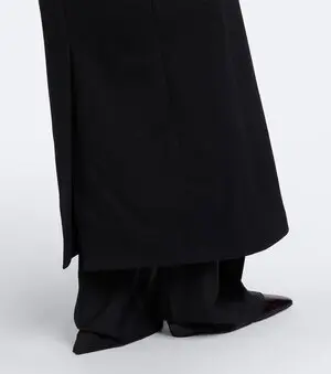 RÓHE Double-breasted Virgin Wool Coat - Black