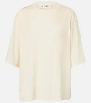 RÓHE Oversized Merino Wool T-shirt - White