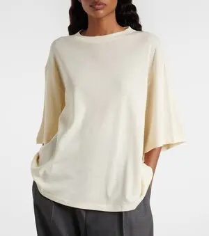 RÓHE Oversized Merino Wool T-shirt - White