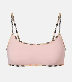 Burberry Check Bikini Top - Pink