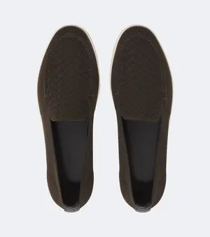 Giorgio Armani Jacquard Slip-on Loafers - Green