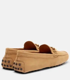 TOD'S Gommino Suede Driving Shoes - Beige