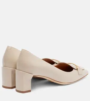 TOD'S Barretta Leather Pumps - Beige