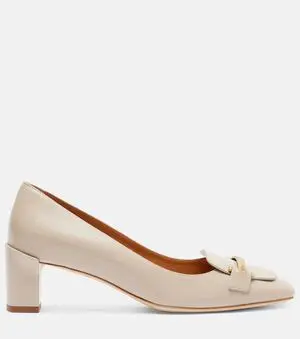 TOD'S Barretta Leather Pumps - Beige