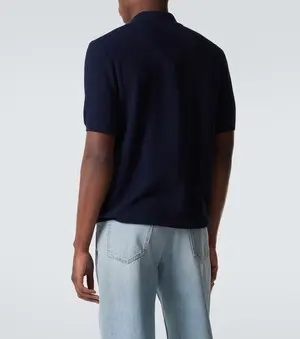 Saint Laurent Cotton Polo Shirt - Blue