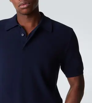 Saint Laurent Cotton Polo Shirt - Blue