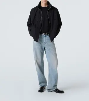 Saint Laurent Cotton-blend T-shirt - Black