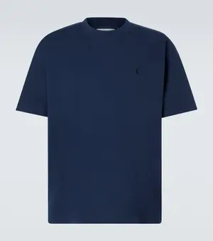 Saint Laurent Cotton-blend T-shirt - Blue