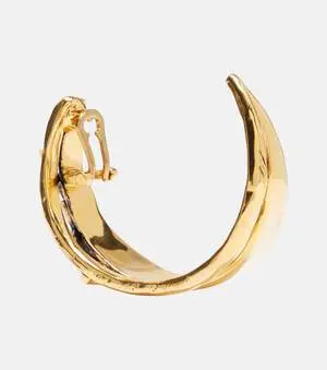 Saint Laurent Cassandre Large Clip-on Earrings - Gold
