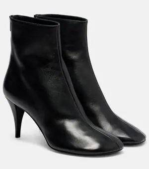 Proenza Schouler Glove 80 Leather Ankle Boots - Black