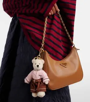 Prada Teddy Bear Bag Charm - Multicoloured