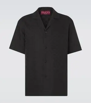 Gucci Gg Canvas Linen-blend Bowling Shirt