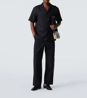 Gucci Gg Canvas Linen-blend Bowling Shirt