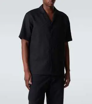 Gucci Gg Canvas Linen-blend Bowling Shirt