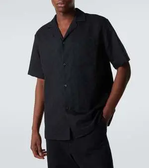 Gucci Gg Canvas Linen-blend Bowling Shirt