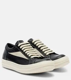 Rick Owens Vintage Leather Sneakers - Black