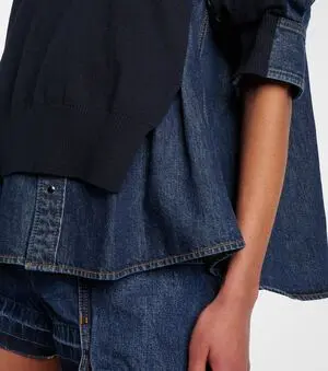 Sacai Layered Denim Shirt