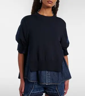 Sacai Layered Denim Shirt