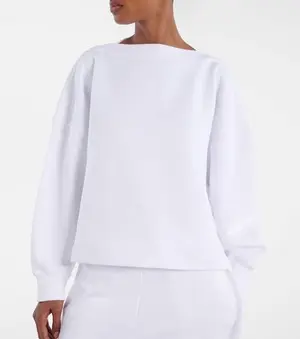 Alaïa Cotton Sweatshirt - White