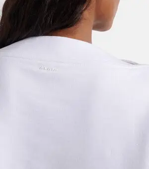 Alaïa Cotton Sweatshirt - White