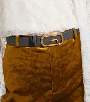Gucci Square G Reversible Leather Belt