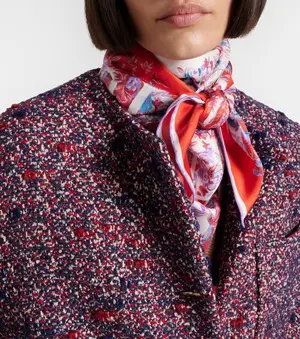 Gucci Printed Silk Twill Scarf