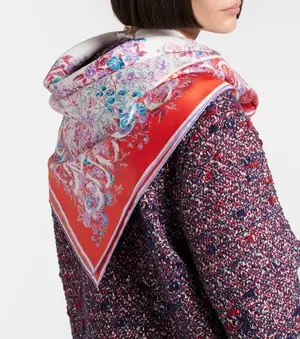 Gucci Printed Silk Twill Scarf