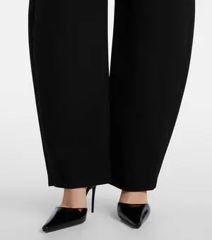 Alaïa Wool-blend Barrel-leg Pants