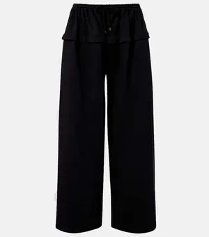 Alaïa Wide-leg Cotton Sweatpants