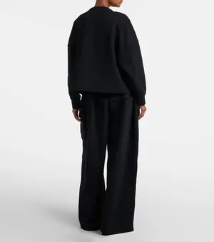 Alaïa Wide-leg Cotton Sweatpants
