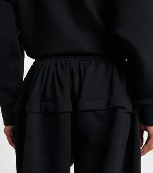 Alaïa Wide-leg Cotton Sweatpants