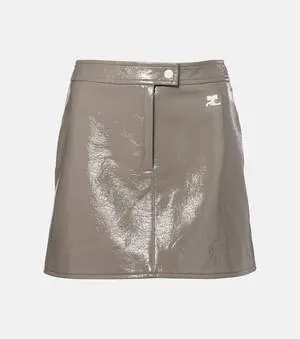 COURREGES Courrèges Vinyl Miniskirt - Grey